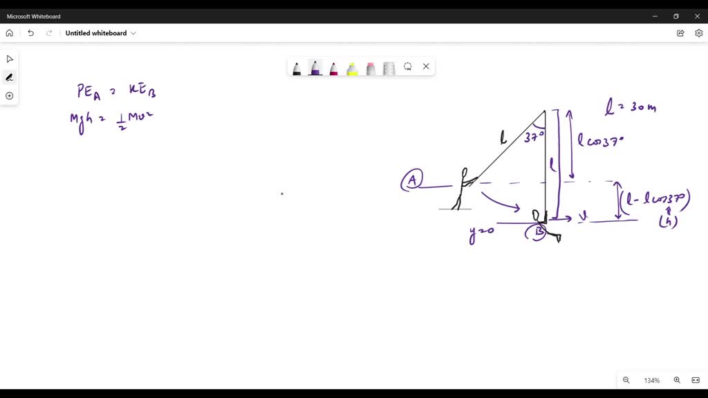 SOLVED: Tarzan swings on a 30.0 m long vine initially inclined at an ...