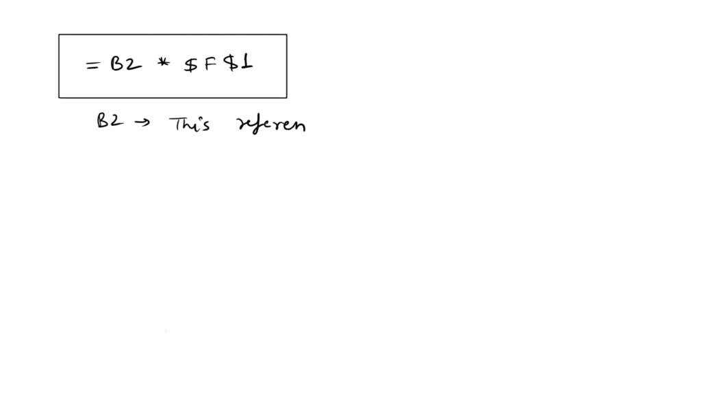 Solved In Order To Perform Calculations Using The Contents Of The Same Cell Address On Multiple