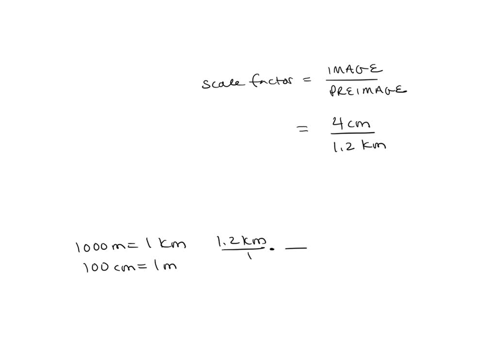 The real distance between village shop and a park is 1.2km The distance ...