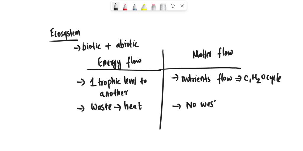 SOLVED: What are the differences between flow of matter and of energy in an ecosystem? Why?
