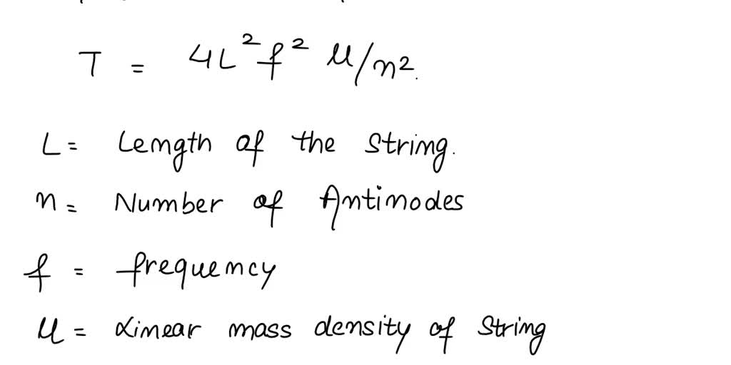SOLVED: When standing waves are produced in this experiment, does ...