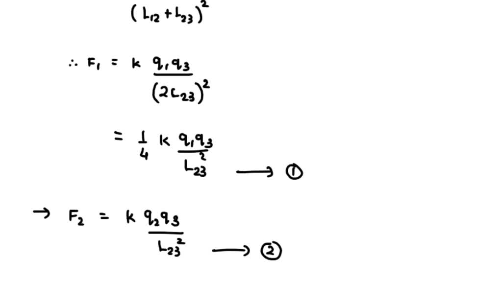 SOLVED: Three charged particles lie on an X-axis as is shown. Particles 1 and 2 are fixed in ...