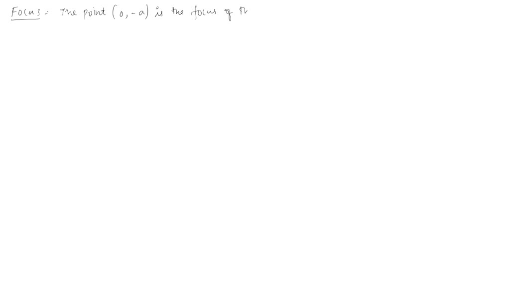 SOLVED: Find the vertex, focus, and directrix of the parabola: 9x - 8y ...