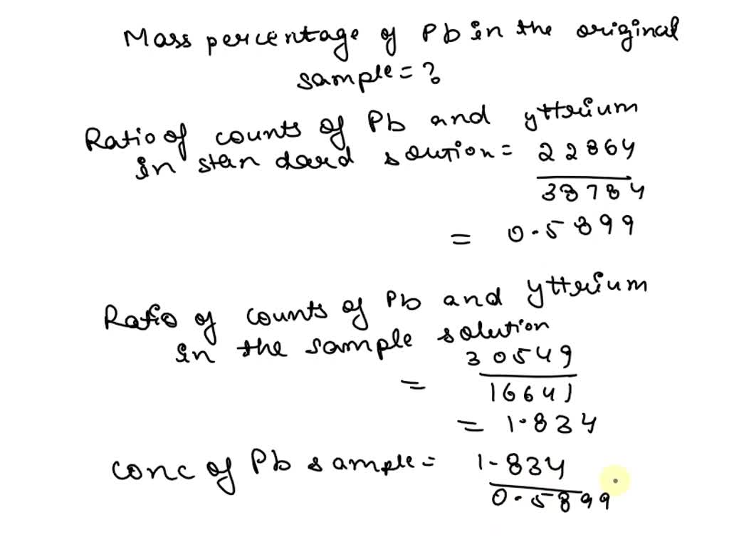 SOLVED: 5-4 Internal Standards Inductively coupled plasma-atomic ...