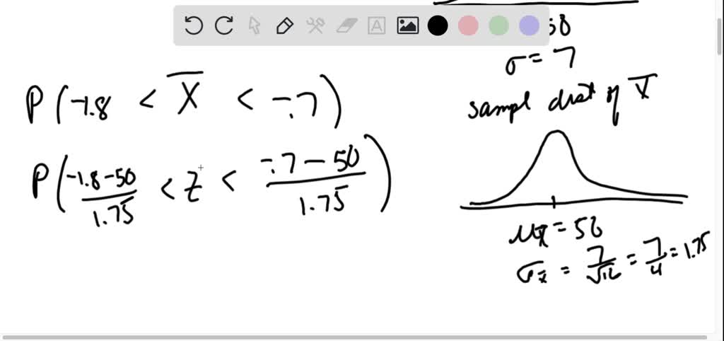 SOLVED: If all possible samples of size 16 are drawn from a normal ...