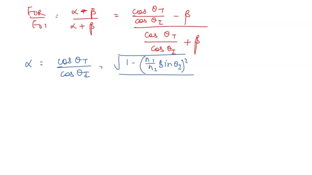 SOLVED: (a) Derive the expressions for the reflection coefficient (ρ₁ ...