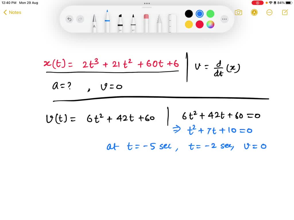 SOLVED: The displacement of a particle undergoing rectilinear motion along the x-axis is given ...