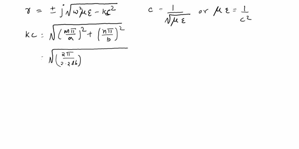 Solved An Open Ended Rectangular Waveguide Has Internal Dimensions 2a