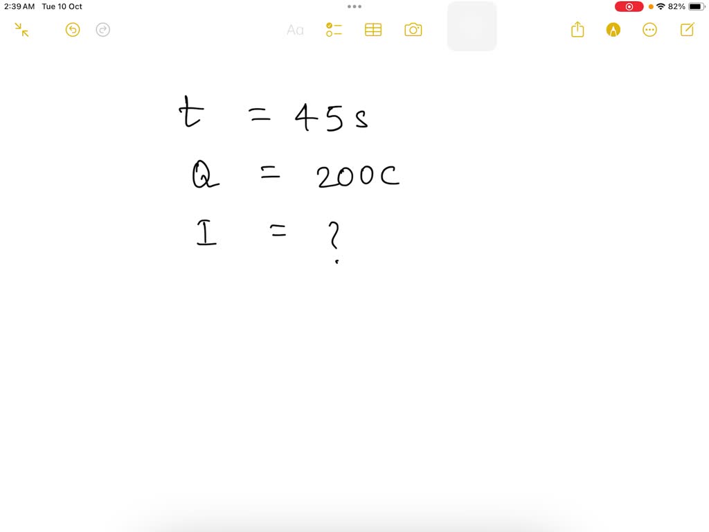 SOLVED: During 45 seconds of use, 200 C of charge flow through a ...