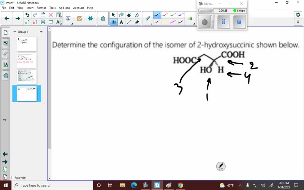 SOLVED: Determine the absolute configuration ' of the following ...