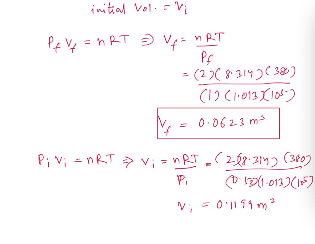 SOLVED: '004 (part 1 of 3) 10.0 points Two moles of helium gas initially at 380 K and 0.52 atm ...