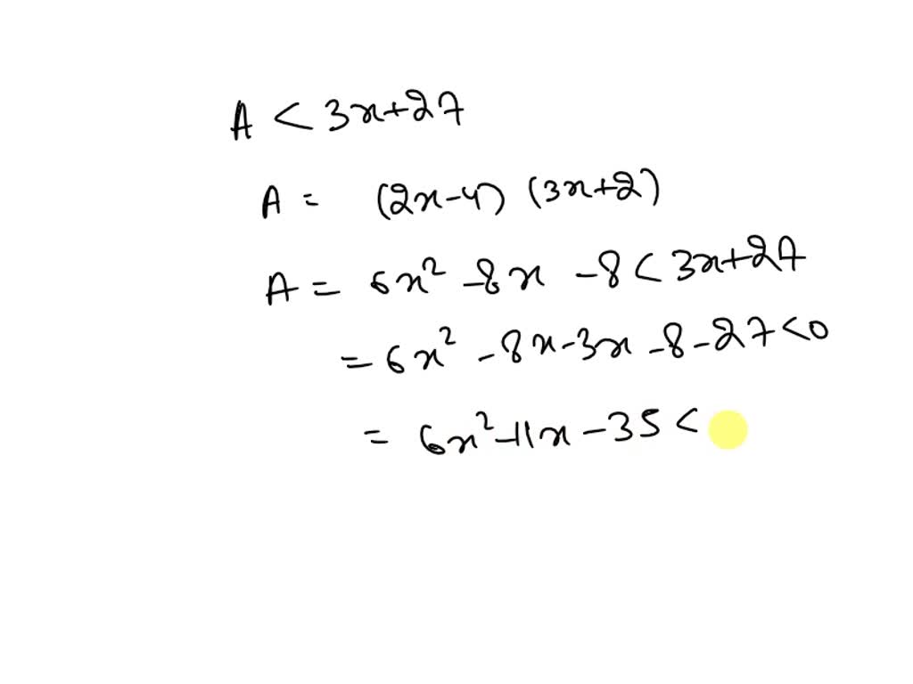 SOLVED: Text: The area of the rectangle is A cm. Given that A