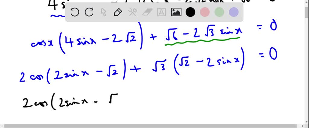 Solved Trigonometric Simultaneous Equations