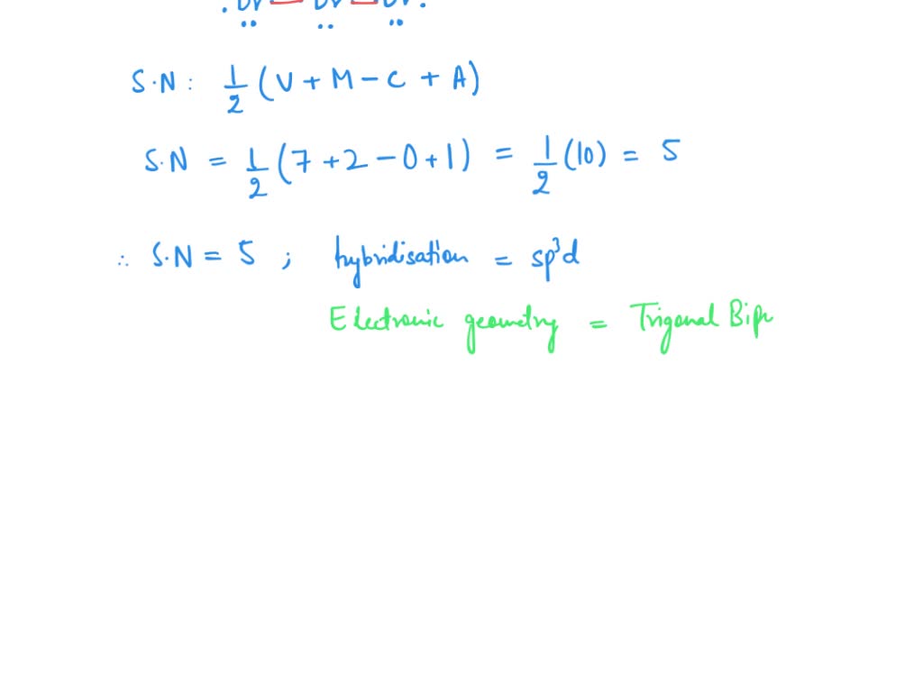 SOLVED: For the tribromide anion Br3 (Br-Br-Br) (central atom can have ...