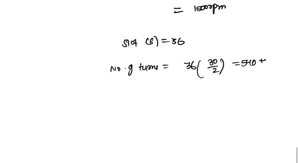 SOLVED: Calculate the speed and open-circuit line and phase voltages of ...