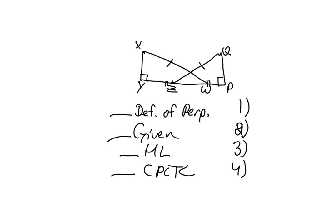 SOLVED: Use the image above to complete the CPCTC Proof Homework ...