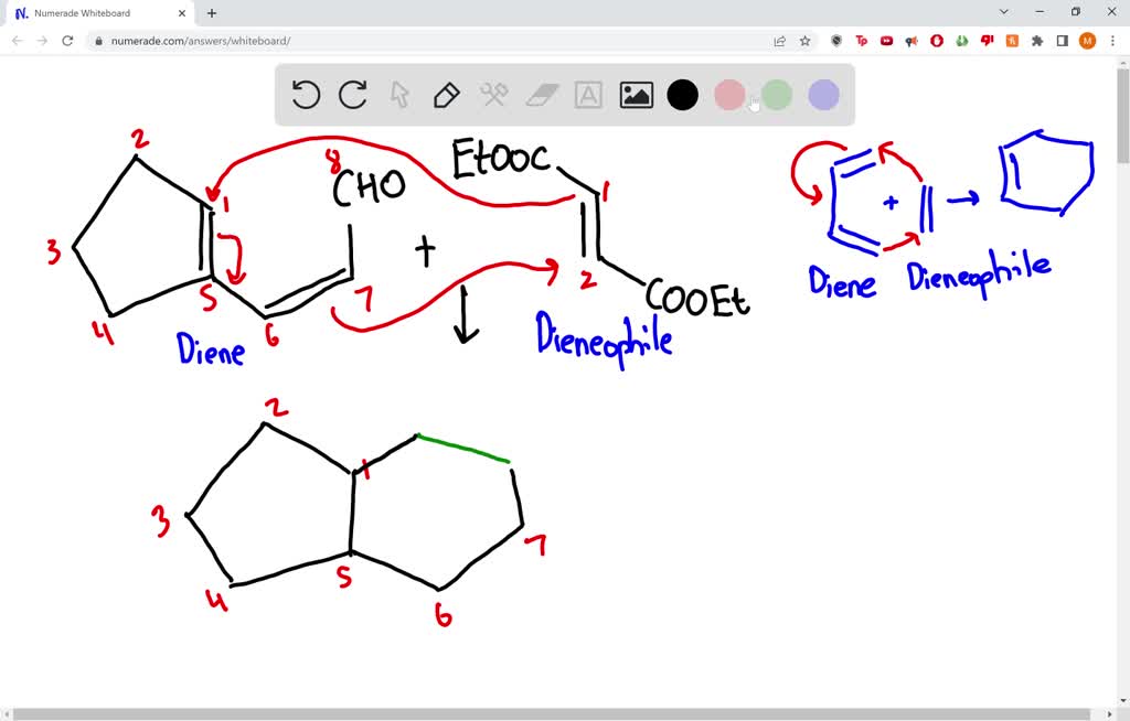 SOLVED: Draw structural formula for the product of this Diels-Alder ...