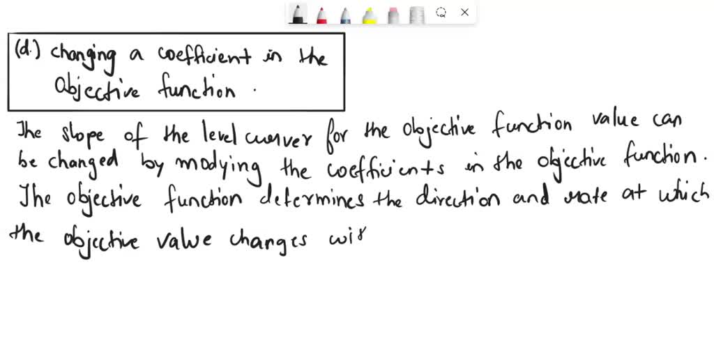 SOLVED: Texts: What is the allowable increase for the objective ...
