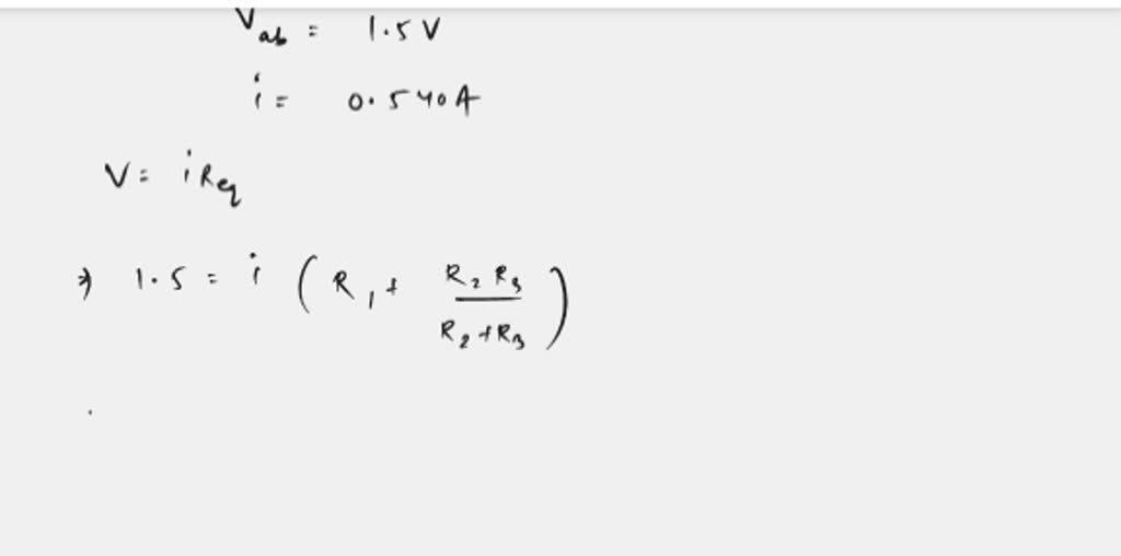 SOLVED: In the circuit section below, R1 = 2.255 Î©, R2 = 1.910 Î©, and the voltage difference ...