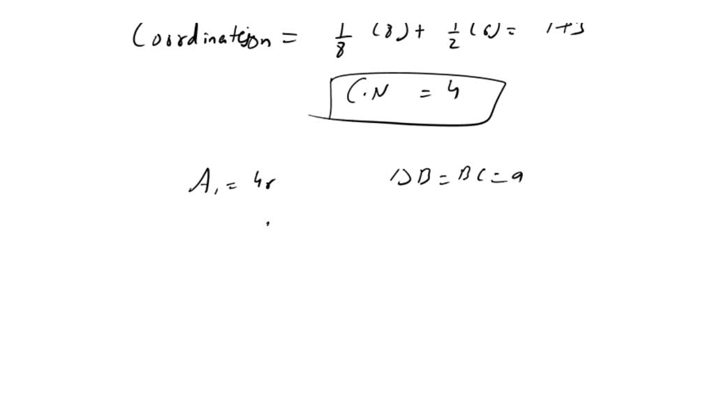 SOLVED: A mineral of the formula AX has the cesium chloride crystal ...