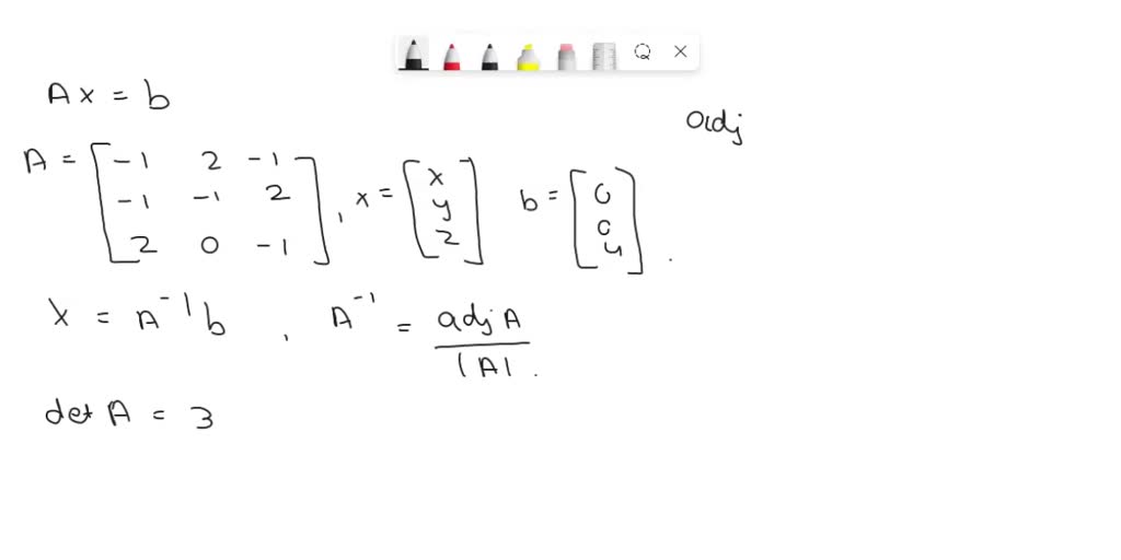 SOLVED: Use matrix inversion to solve the given system of linear ... SOLVED: Use matrix inversion to solve the given system of linear ...