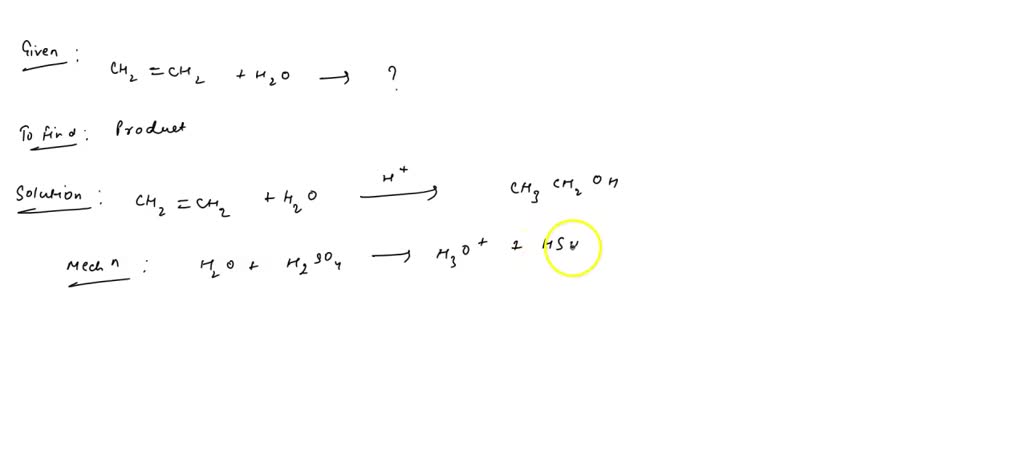 Solved Write The Structure Of The Expected Predominant Organic Product Formed In The Hydration