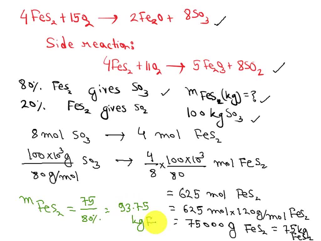SOLVED: Q2 Sulphur trioxide gas is obtained by the combustion of ...