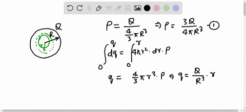a non conducting sphere of radius r 70 cm carries a charge q 40 mc ...