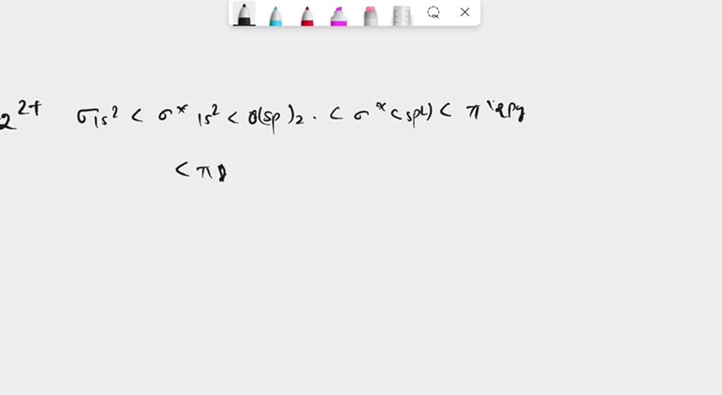 SOLVED: Draw the properly labeled molecular orbital diagram for the C2 ...