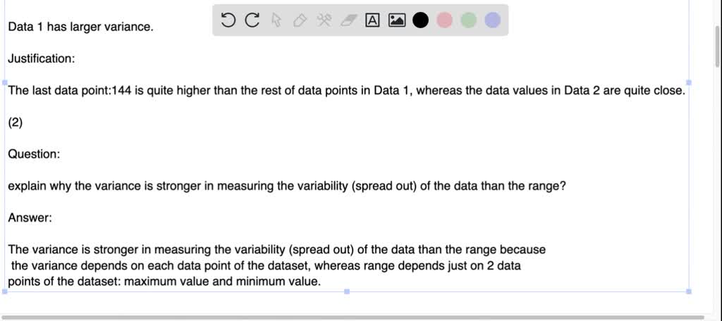 SOLVED: Examine the three samples of data shown below. Without performing any calculation ...
