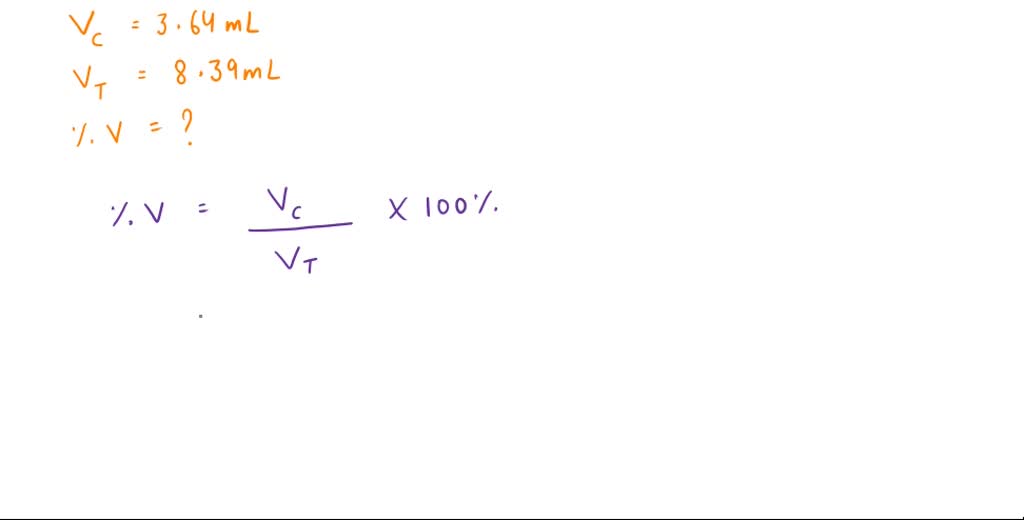 SOLVED: Calculate the percent composition by volume of cyclohexane in a ...