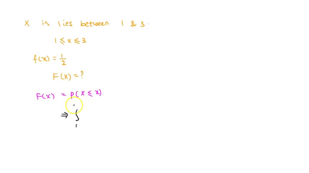 A Continuous Random Variables X That Can Assume Values Between X 1 And