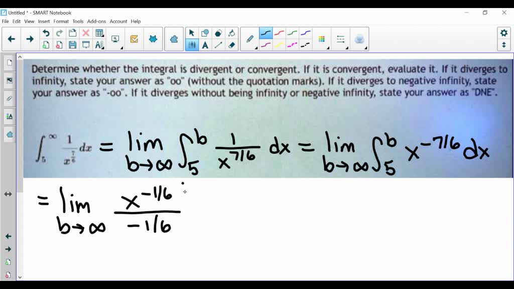 SOLVED: Determine whether the integral is divergent or convergent: If ...