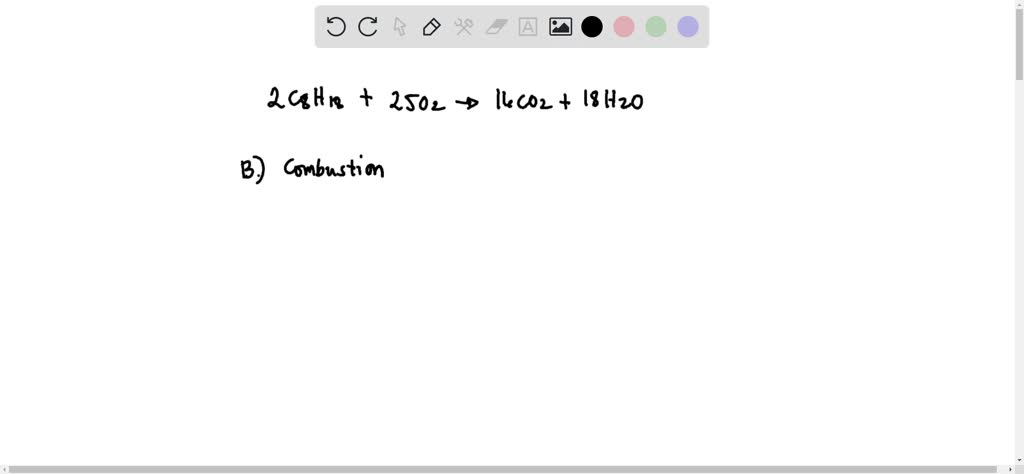 SOLVED: What type of chemical reaction is given by the following ...
