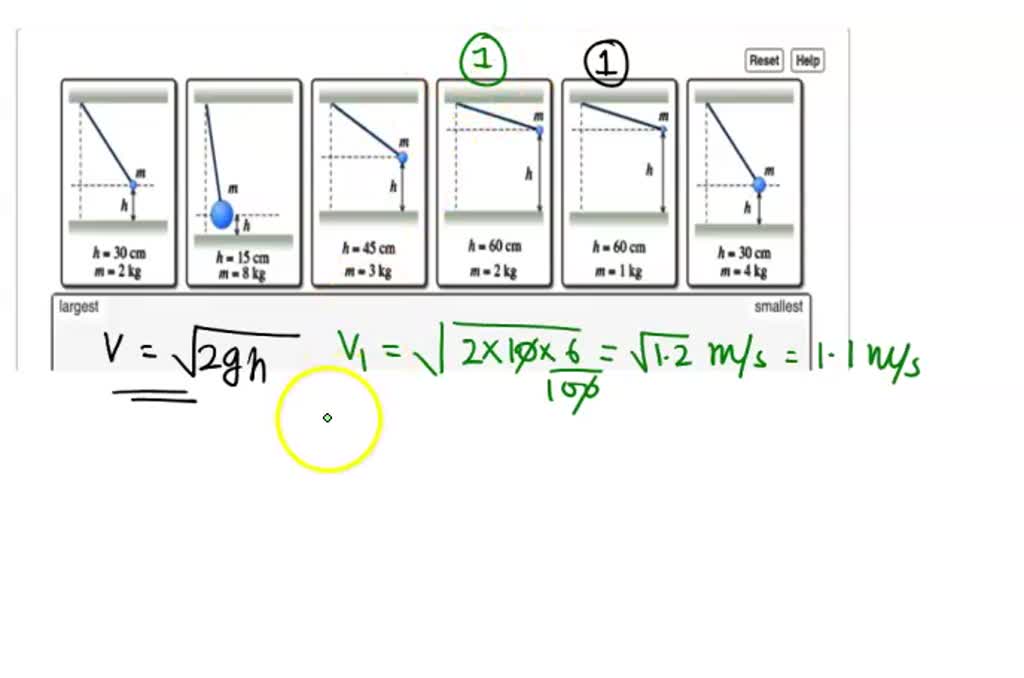 SOLVED: Part C Rank each pendulum on the basis of its maximum speed ... SOLVED: Part C Rank each pendulum on the basis of its maximum speed ...