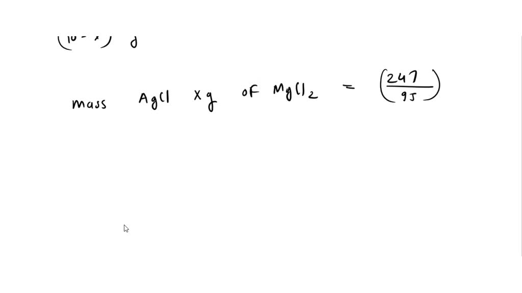 SOLVED: A sample of table salt consists of NaCl (MM 58.5 g/mol) and ...