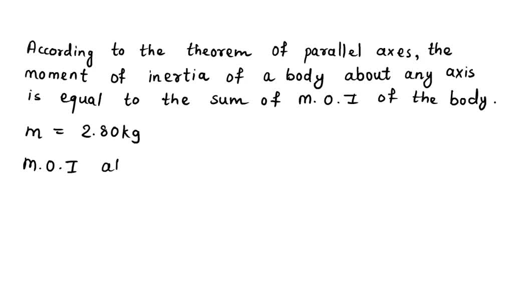 Solved An Irregular Shaped Object Of Mass 2 00 Kg Has A Moment Of