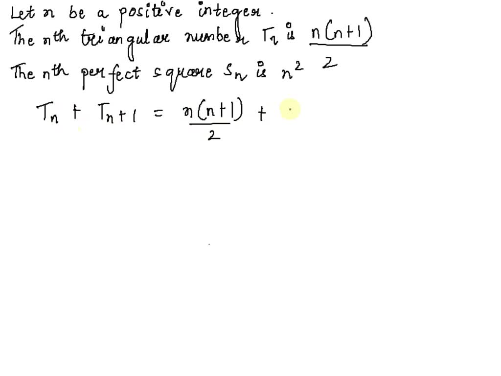Solved In The Sequence Of Triangular Numbers Find The Following A Two Triangular Numbers 