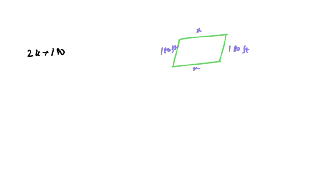 A farmer has 980 feet of fencing to enclose a parallelogram-shaped ...