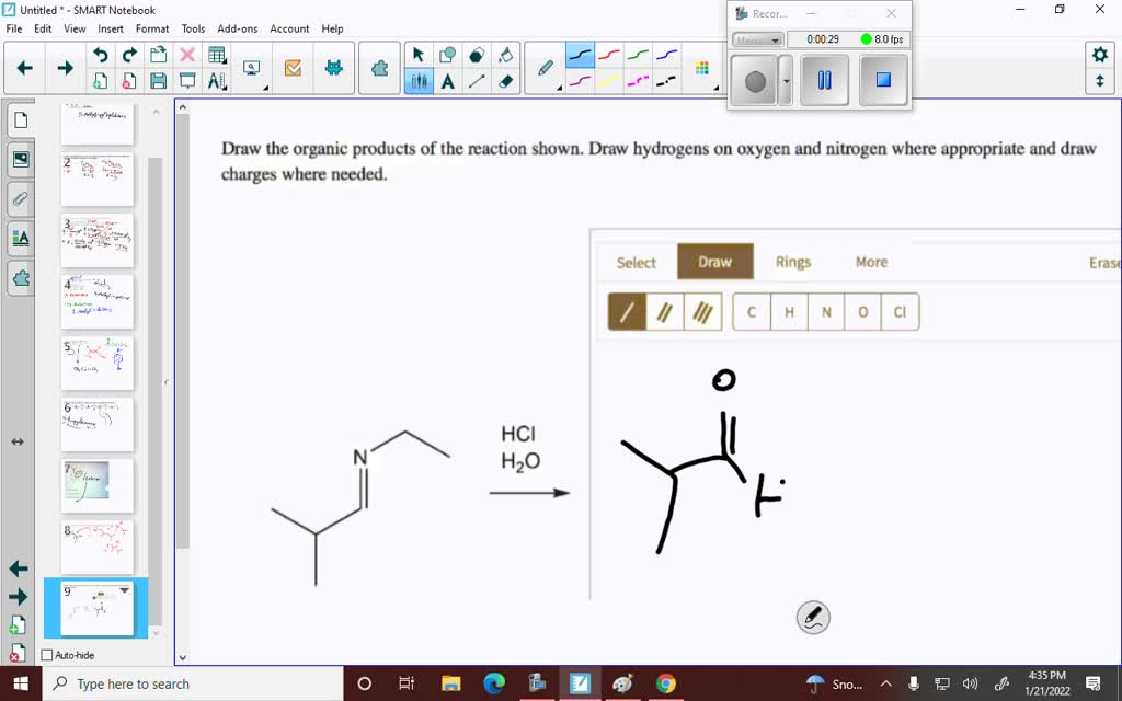 SOLVED: Draw the organic products of the reaction shown: Draw hydrogens ...