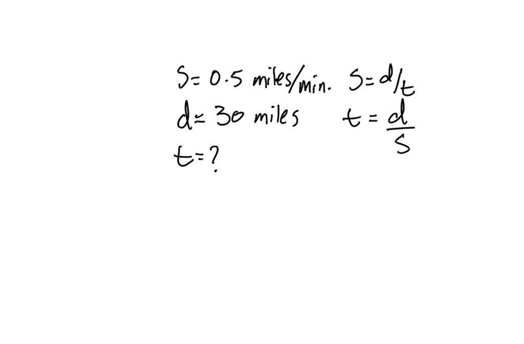Solved Suppose A Car Is Traveling At A Constant Speed Of 0 5 Mile A