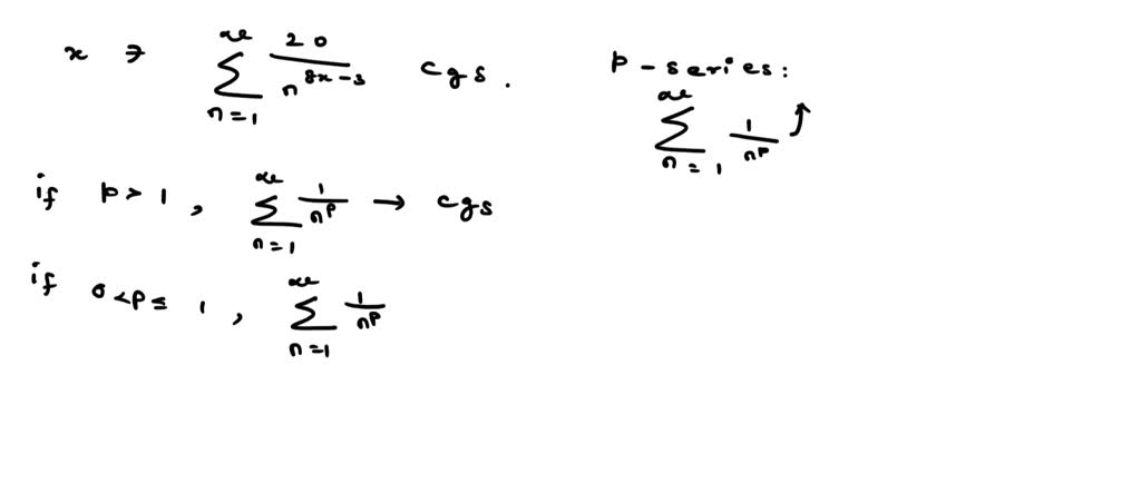 SOLVED: Determine for which values of x the series ∑n=0^5√((2n+1 ...