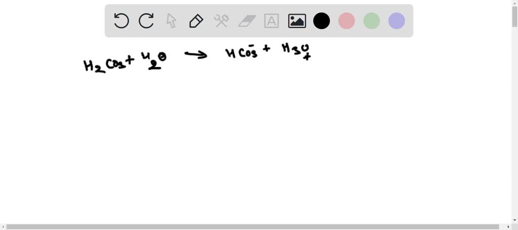 SOLVED: A buffer solution contains H2CO3 and HCO3-, resulting in the ...