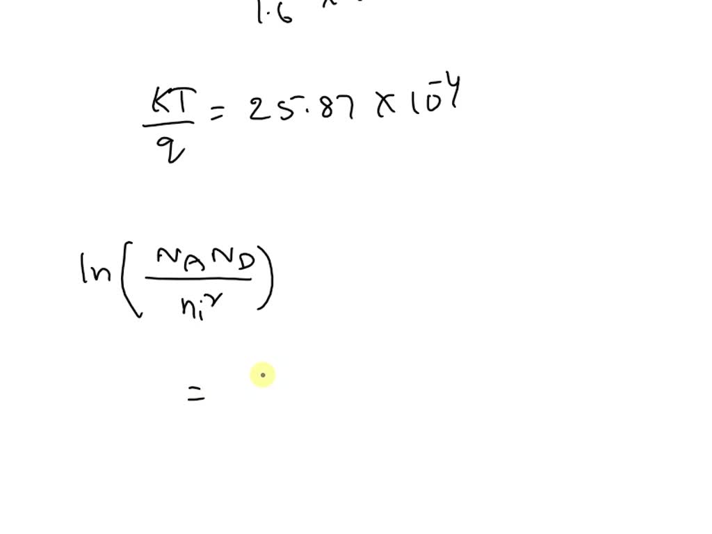 SOLVED: Calculate the built-in potential for a silicon pn junction ...