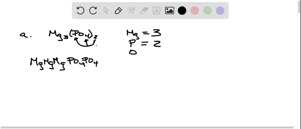 SOLVED: Determine the number of each type of atom in each formula. a ...