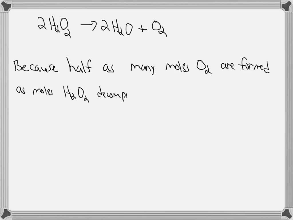 SOLVED: Shown below is a graph of the rate of decomposition of hydrogen ...