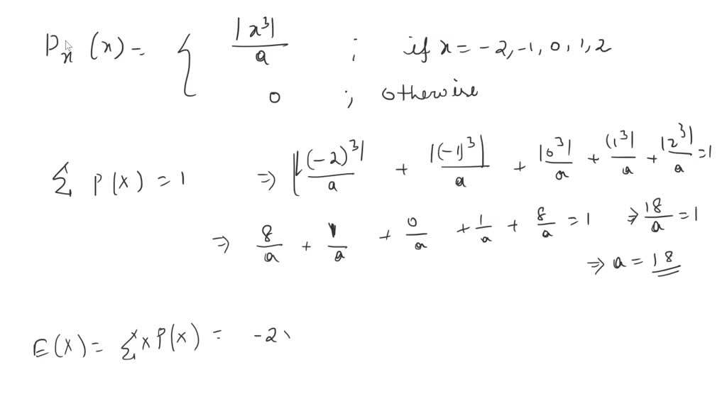 SOLVED: Suppose a random variable X has expected value E[X3 and variance Var1.Compute the ...