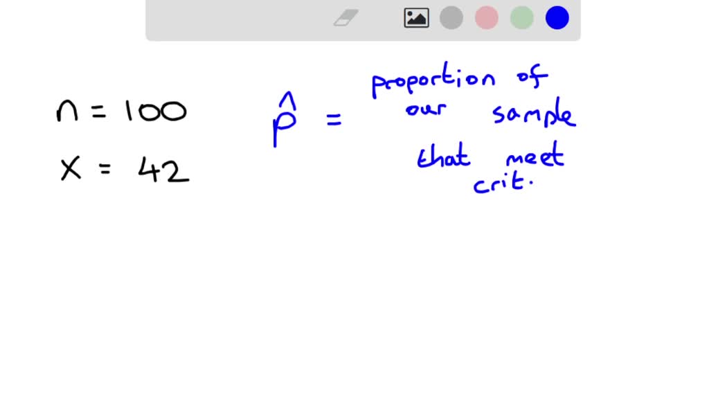 SOLVED: For a sample of 100 Americans community college students, 42 of ...