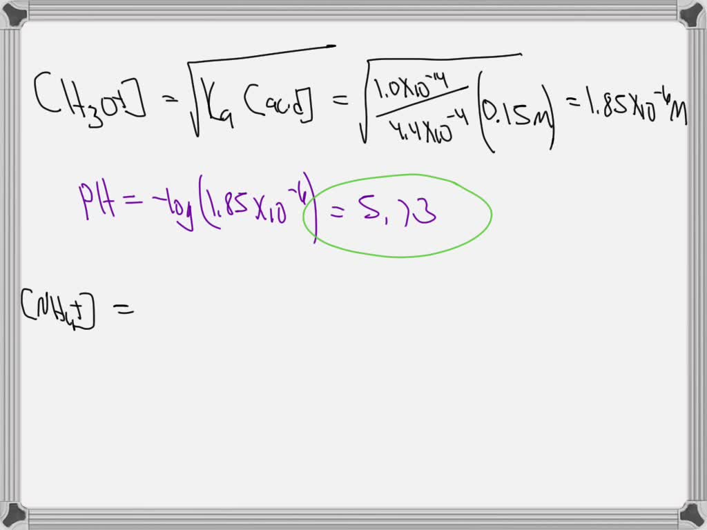 28. Calculate the pH of 0.15 M CH3NH3Cl. For methylamine, CH3NH2, Kb = 4.4 × 10−4. 29. Calculate ...