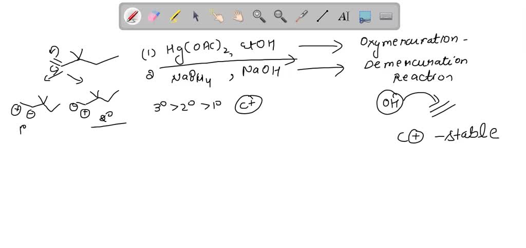 SOLVED: 3 pts) 21 . 1. Hg(OAc)2, EtOH 2. NaBH4; NaOH pts) 22 D2 Pd (6 ...